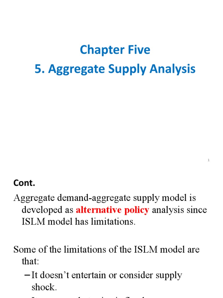Chapter Five 5. Aggregate Supply Analysis | PDF | Supply (Economics ...