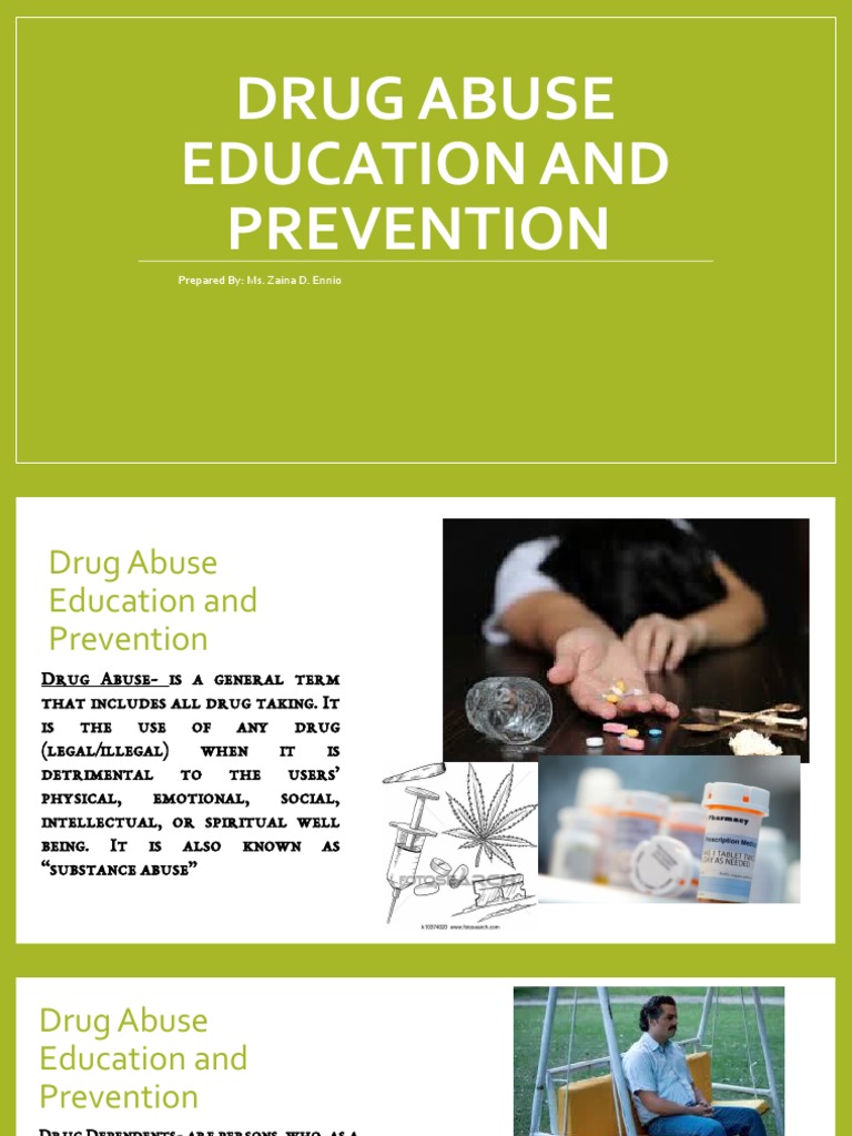Drug Abuse Education and Prevention | PDF | Self-Improvement