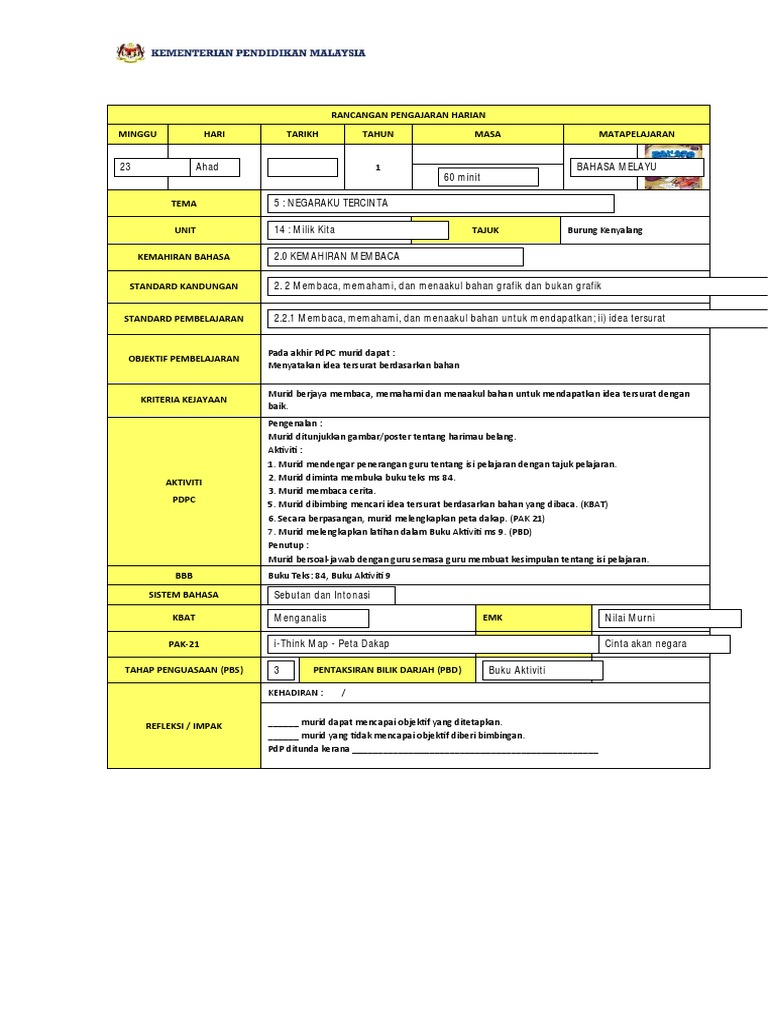 RPH BM THN 1-Unit 14 (M23) | PDF