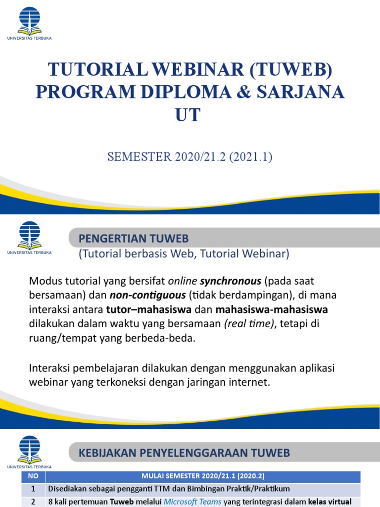 01 Tuweb Dan Lms Mata Kuliah Non Praktik | PDF
