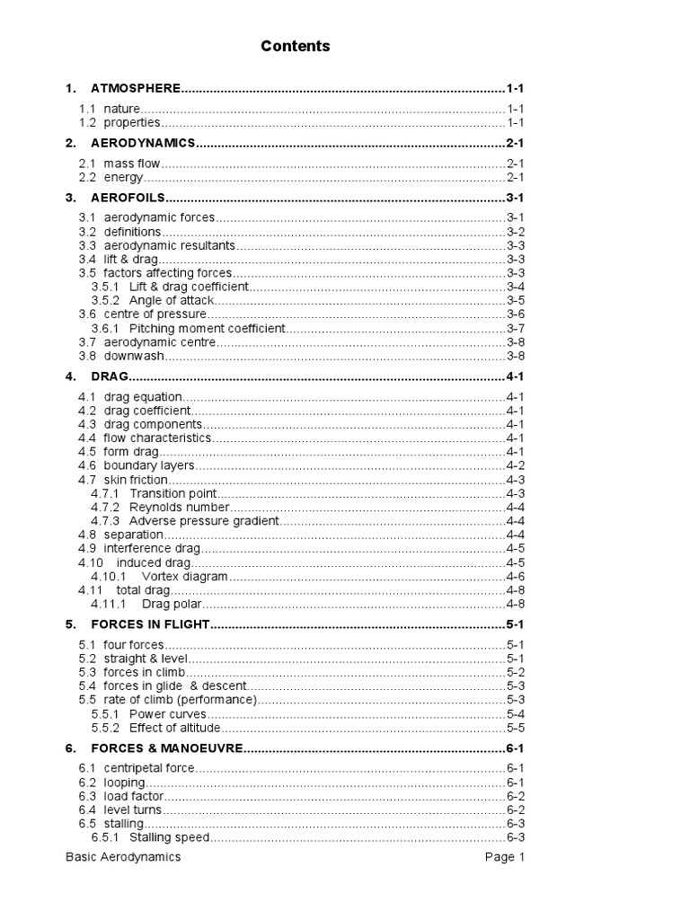 Basic Aerodynamics Basics | PDF | Drag (Physics) | Airfoil