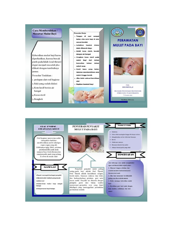 Leaflet - Stase 3 - NICU IGD - Oral Hygiene | PDF
