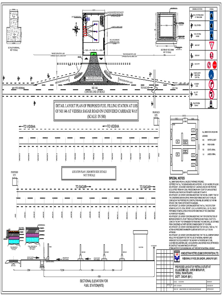 HP PETROL PUMP-Layout1 | PDF | Structural Engineering | Building Technology