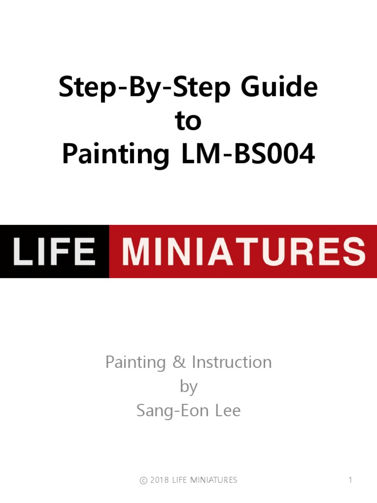 Step-By-Step Guide To Painting LM-BS004 | PDF | Color | Paint