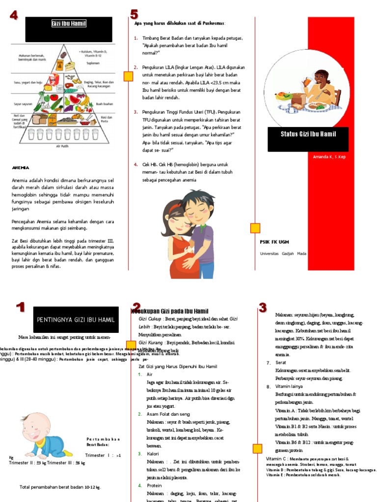 Leaflet Gizi Ibu Hamil | PDF