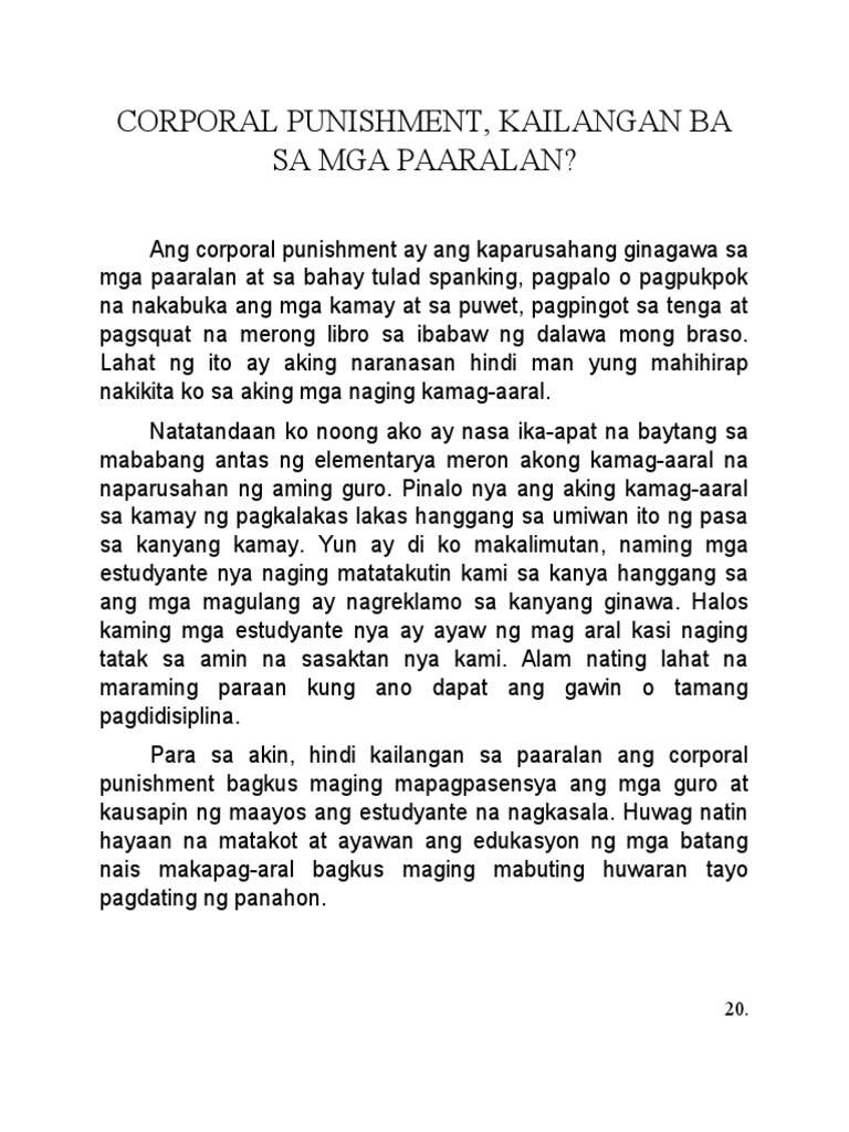 Corporal Punishment | PDF