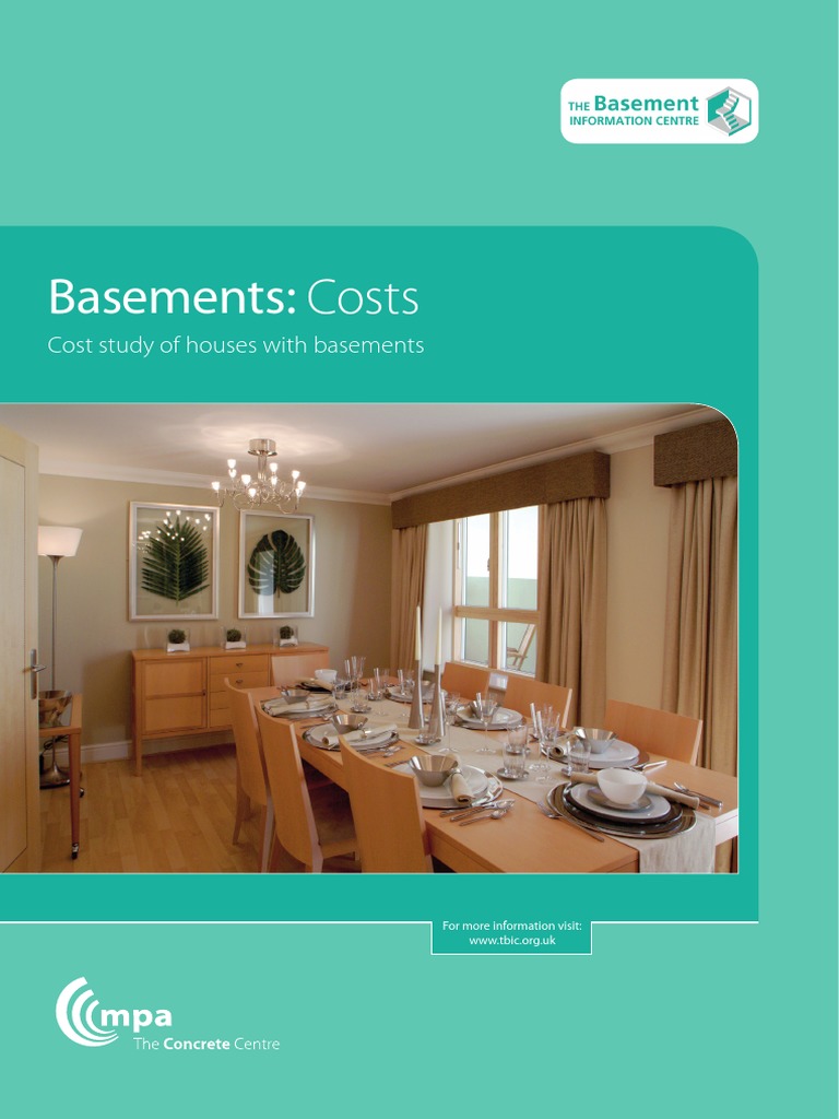 Basements: Costs: Cost Study of Houses With Basements | PDF | Basement ...