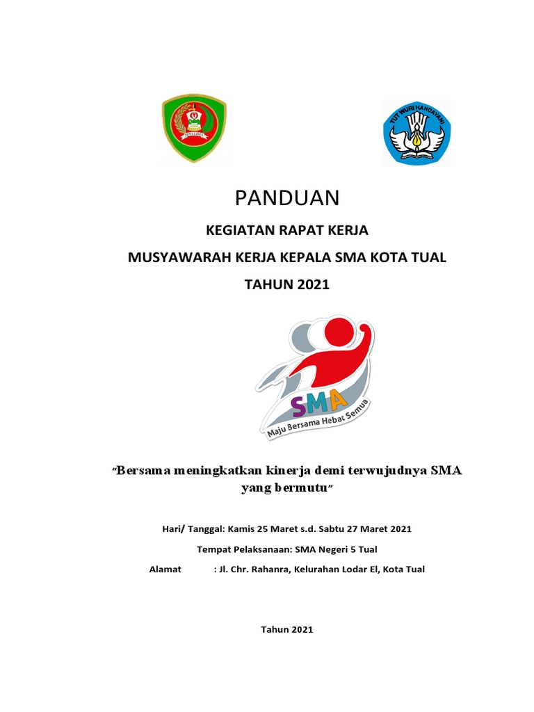 Rapat Kerja MKKS SMA Kota Tual 2021 | PDF | Karier & Perkembangan