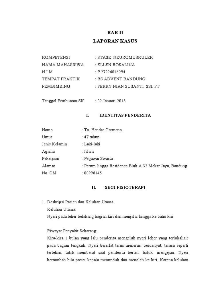 BAB II Laporan Kasus Crs | PDF