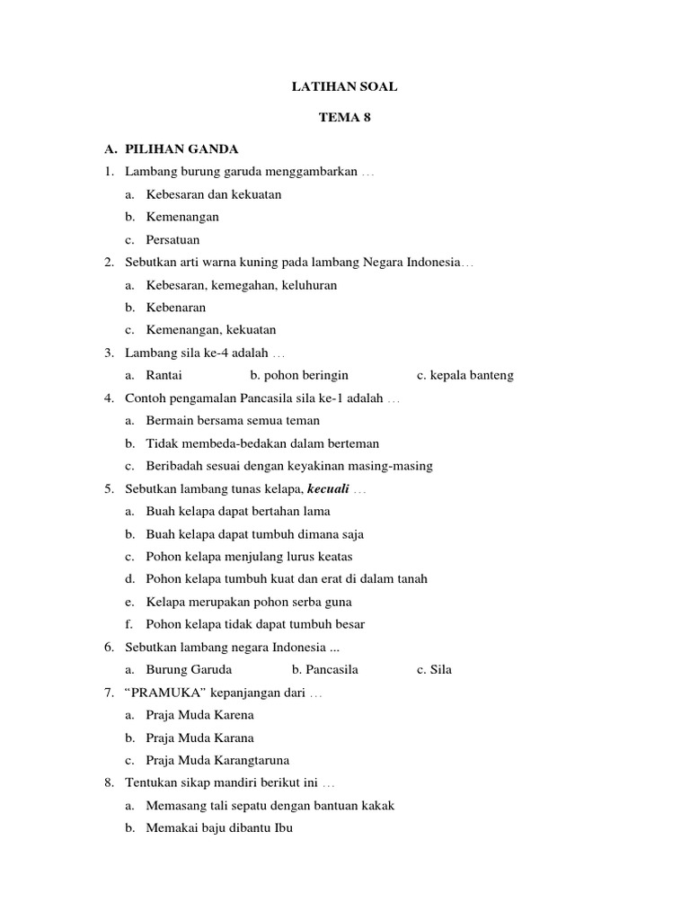 Tema 8 Kelas 3 SD (PDF) | PDF