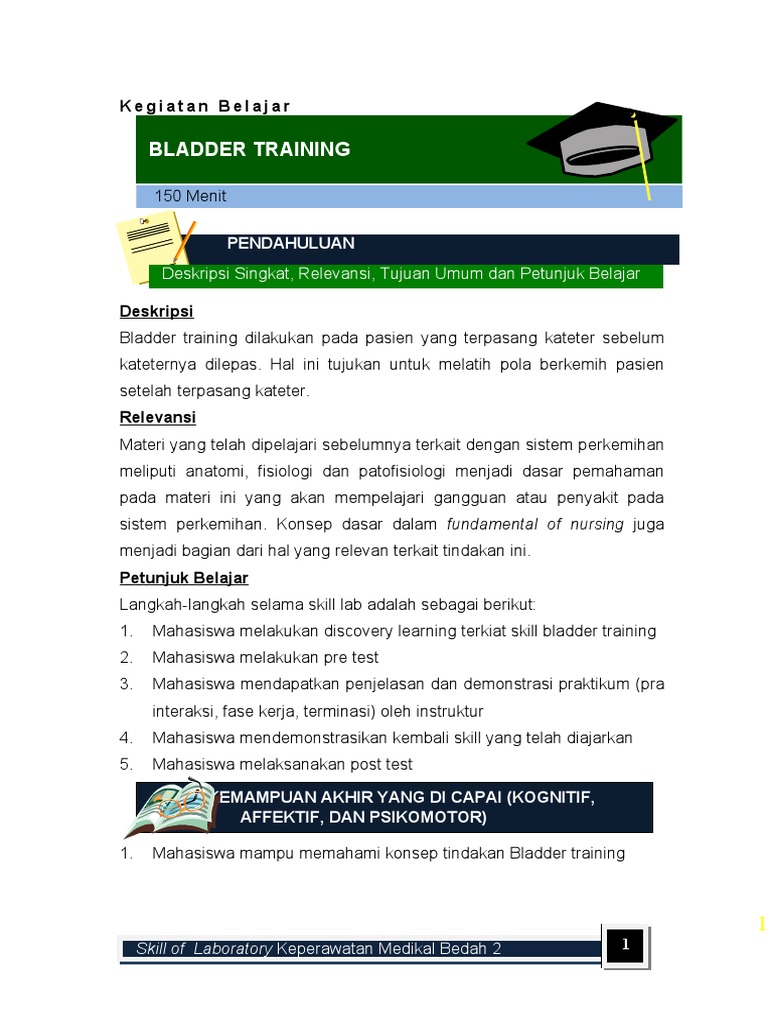 Irigasi Kateer & Bladder Training | PDF