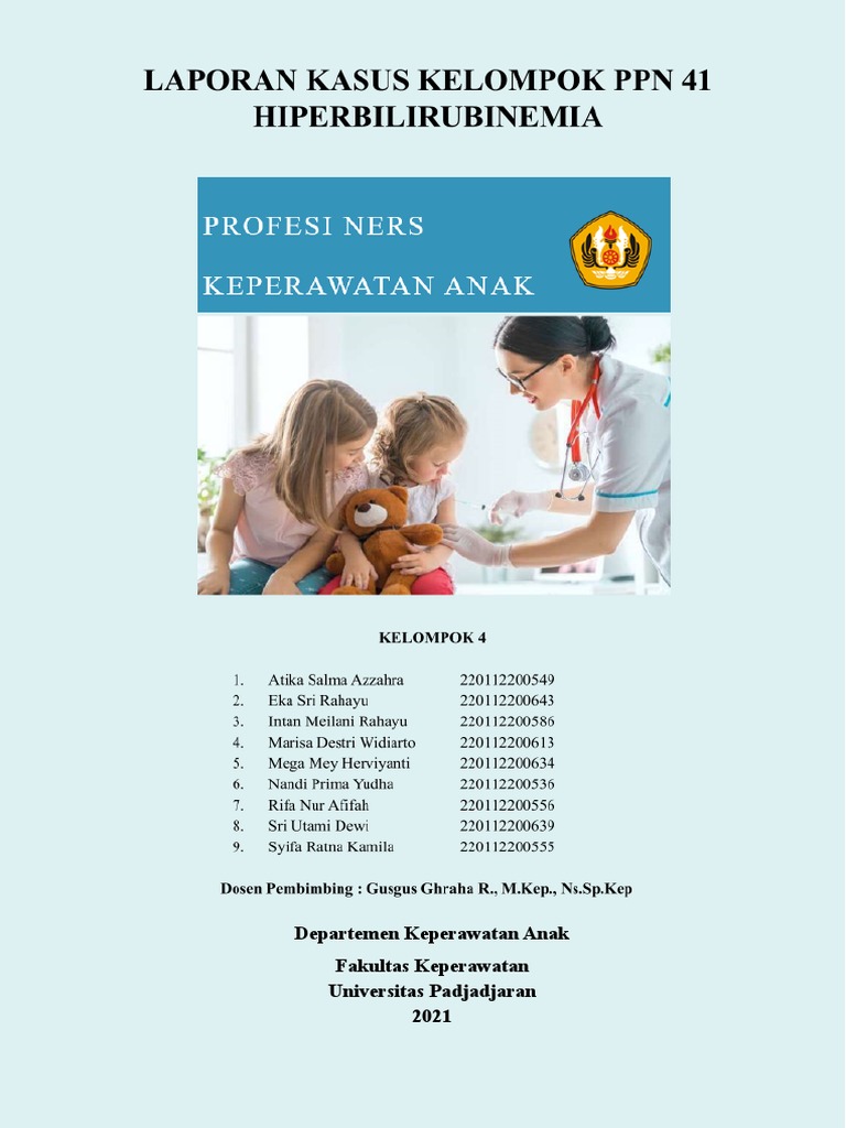 Laporan Kasus - Hiperbilirubinemia - PPN 41 - Kelompok 4 | PDF
