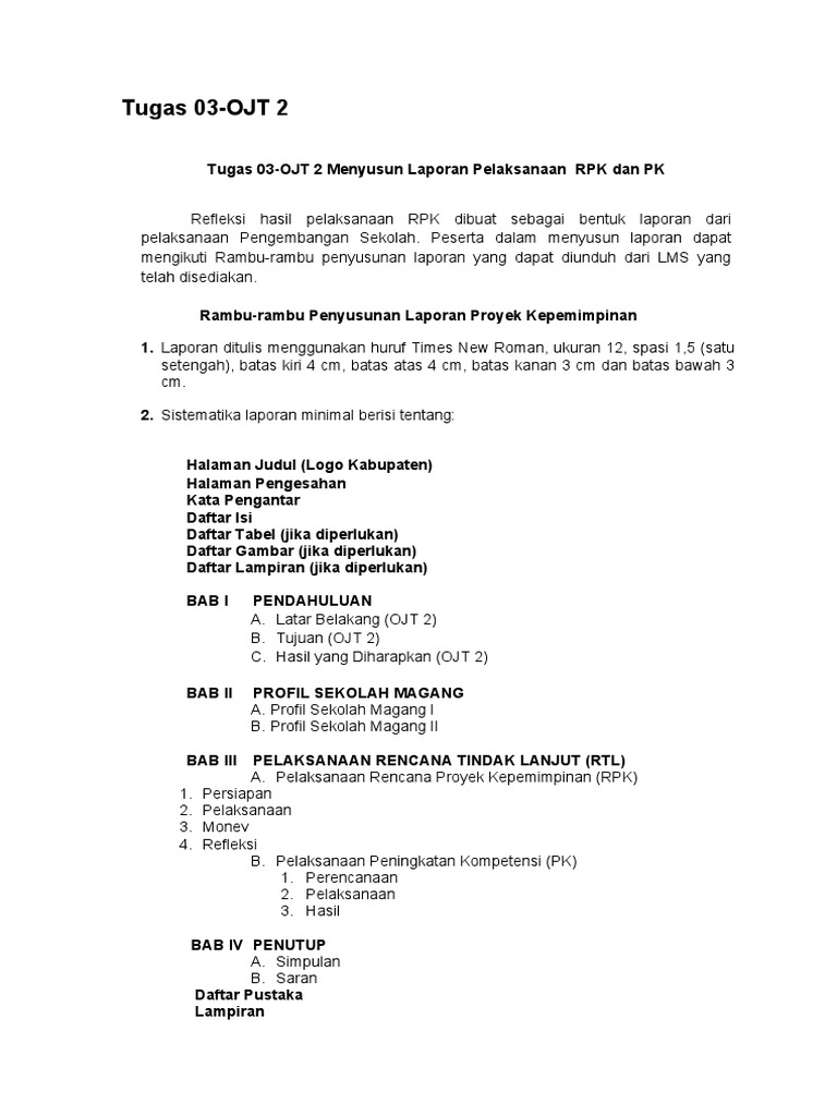 Tugas 03-Ojt 2-Cks | PDF
