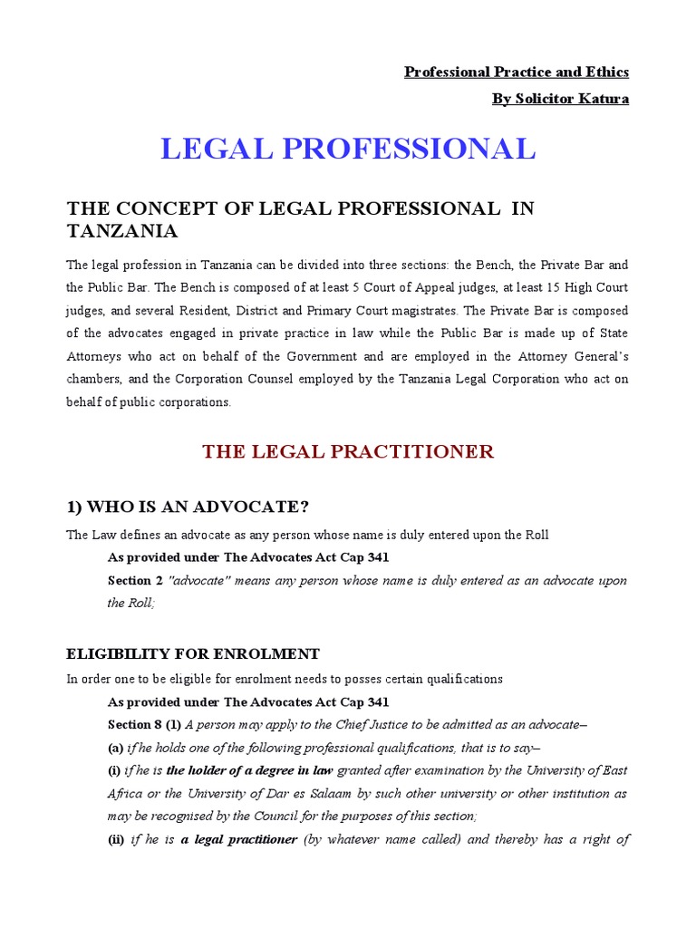 Professional Practice and Ethics For Law | PDF | Advocate | Notary Public