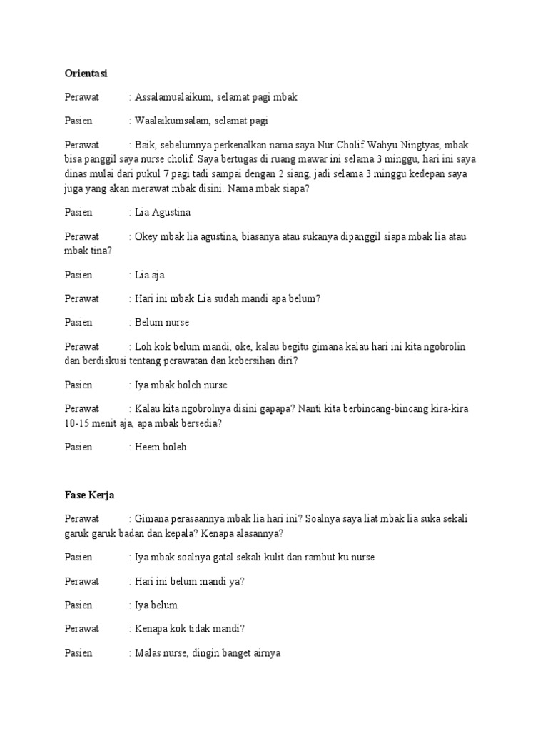 Dialog Roleplay DPD SP 1 | PDF | Kesehatan Holistik | Gaya Hidup