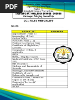 201 File Checklist | PDF