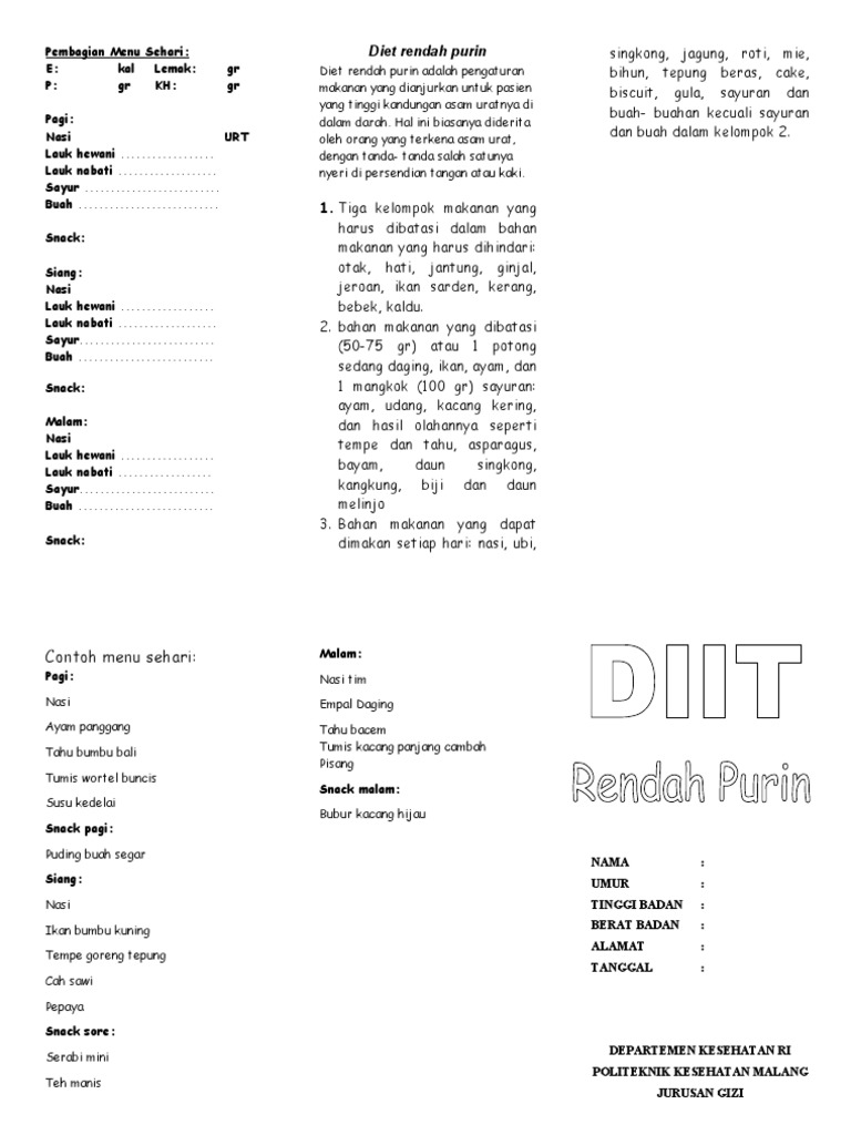 Rendah Purin | PDF