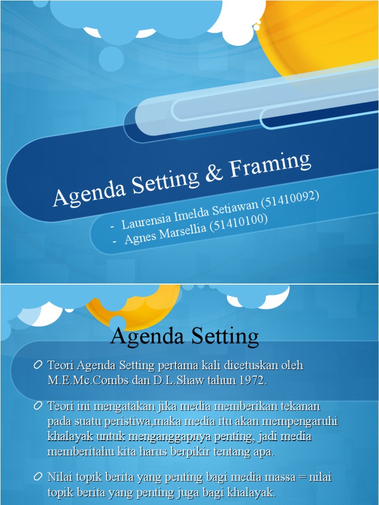 Agenda Setting Framing | PDF