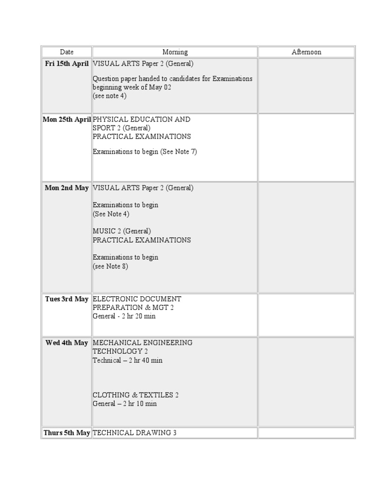 Fri 15th April VISUAL ARTS Paper 2 (General) | PDF | Science | Science ...
