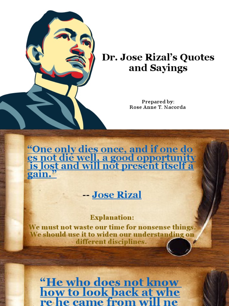 Dr. Jose Rizal's Quotes and Sayings | PDF | Religion And Belief