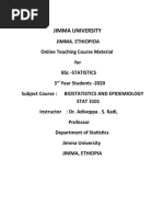 Introduction To Biostatistics Student Lecture Notes | PDF | Mean | Mode ...