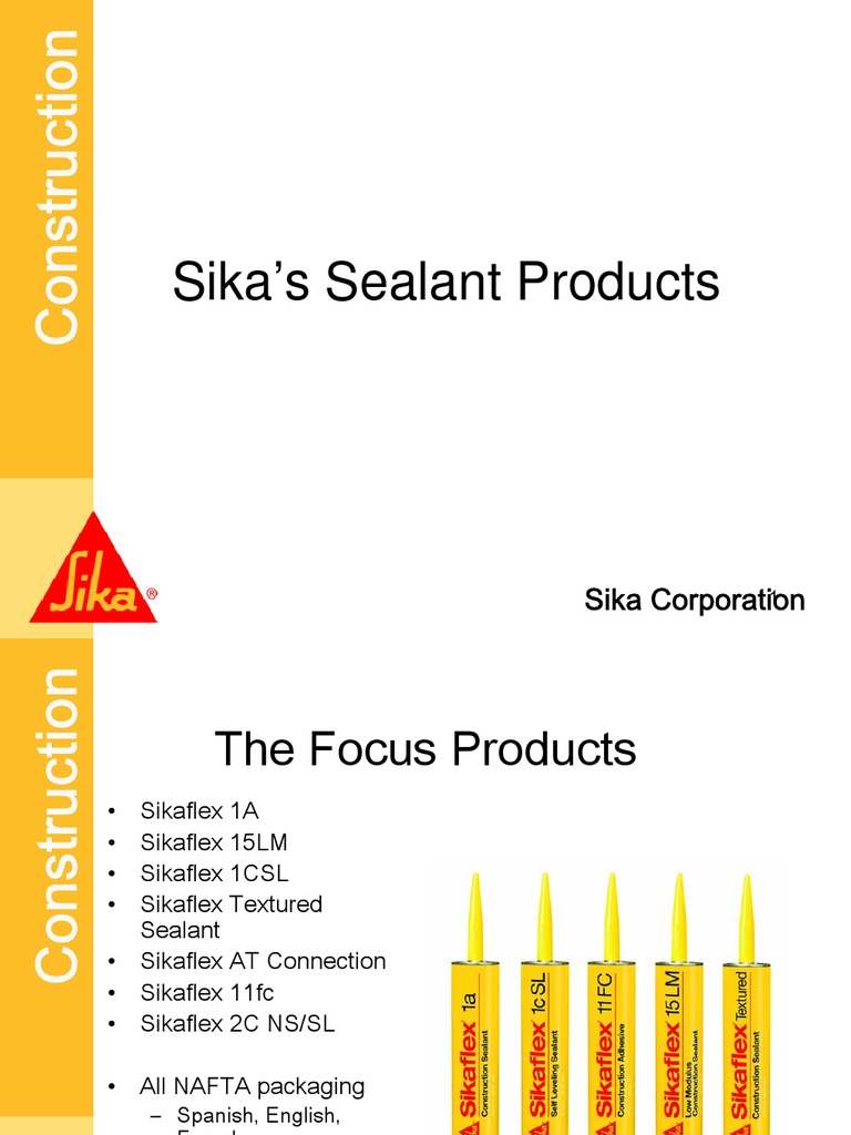 Sika Sealant | PDF | Building Materials | Building