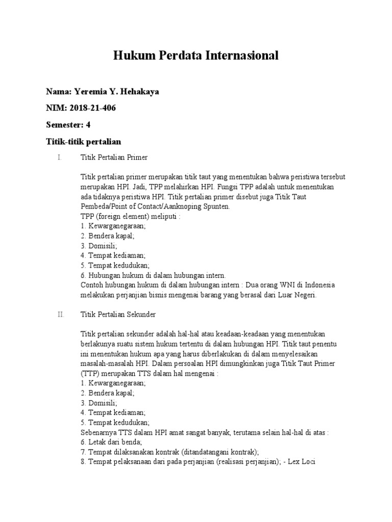 2018-21-406 - Tugas 1 - HPDT Internasional - Yeremia Hehakaya | PDF