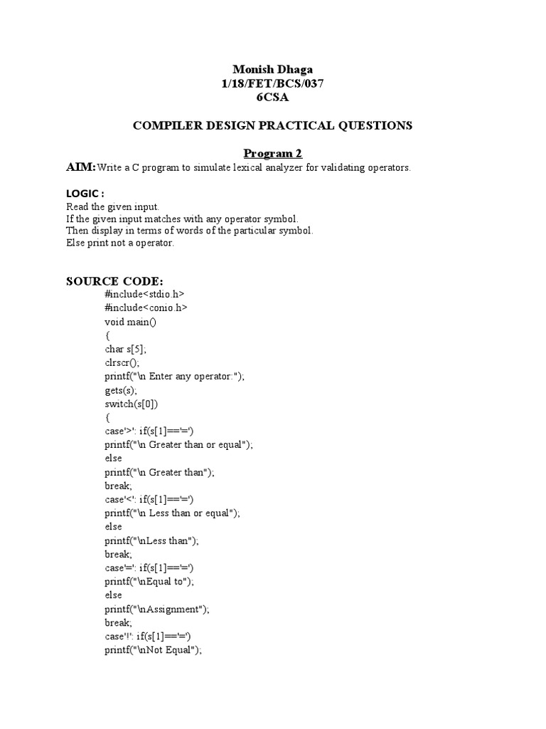 Lexical Analyzer and String Recognition | PDF | Theoretical Computer Science | Software Development