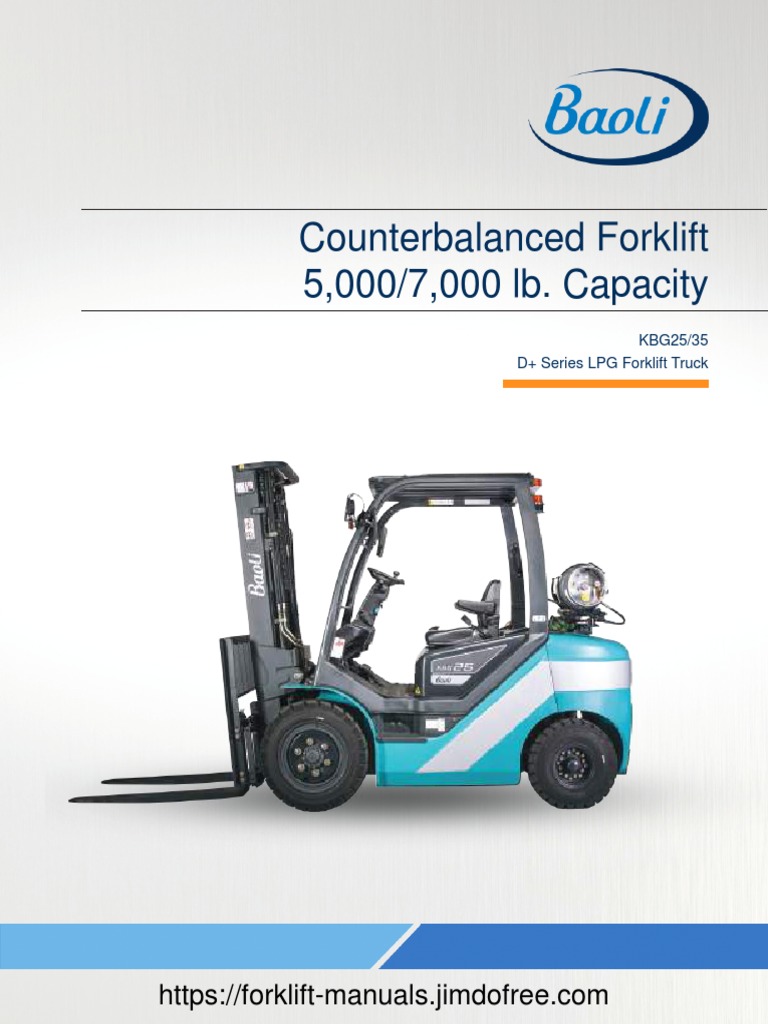Baoli KBG25/35 Forklift Specifications | PDF | Forklift | Axle