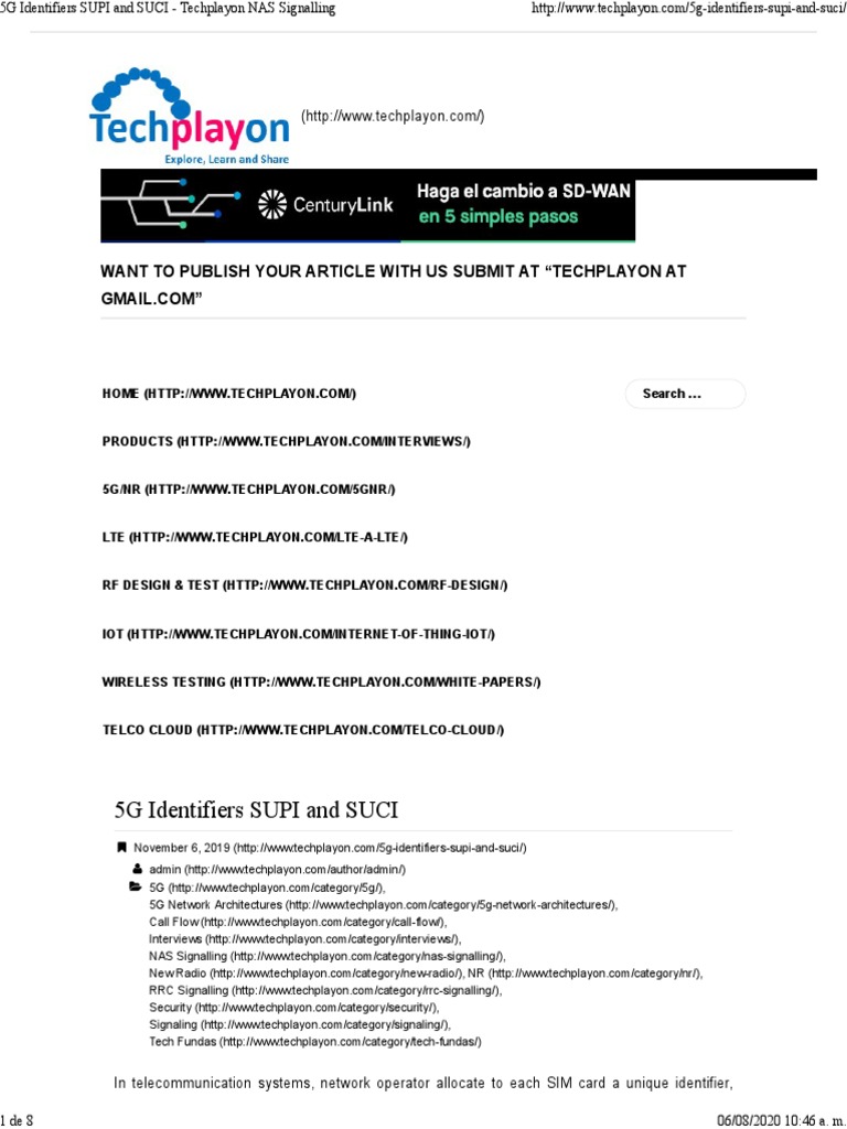 5G SUPI and SUCI Explained | PDF | 4 G | Telecommunications Standards