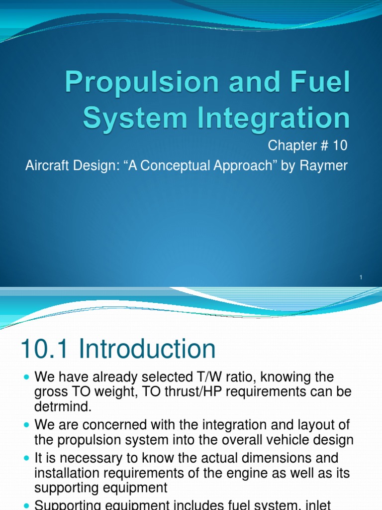 Propulsion and Fuel System Integration | PDF | Jet Engine | Aerodynamics