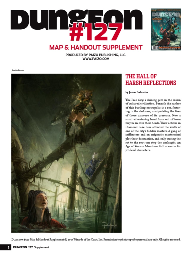 Map & Handout Supplement: The Hall of Harsh Reflections | PDF | World ...