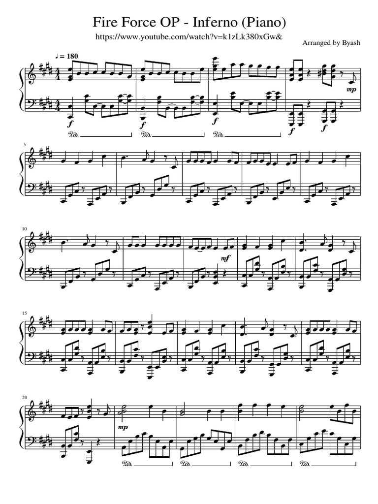 Fire Force OP - Inferno | PDF