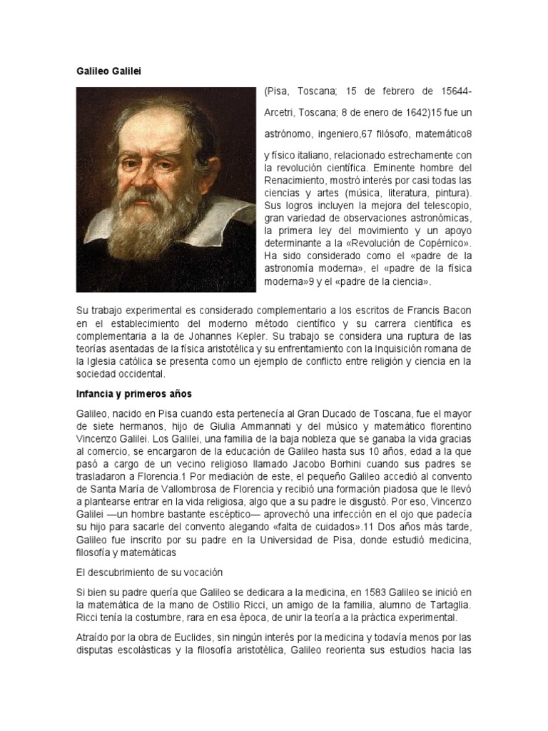 Galileo Galilei | PDF | Isaac Newton | Galileo Galilei
