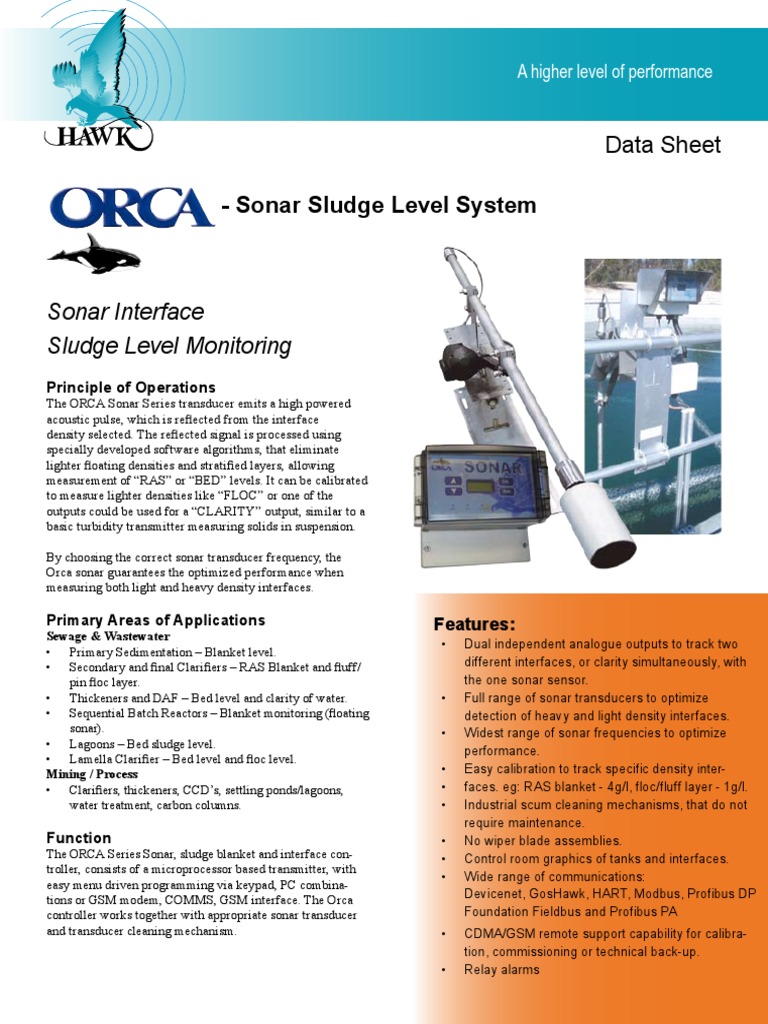 Sonar Interface Sludge Level Monitoring | PDF | Sonar | Sewage Treatment