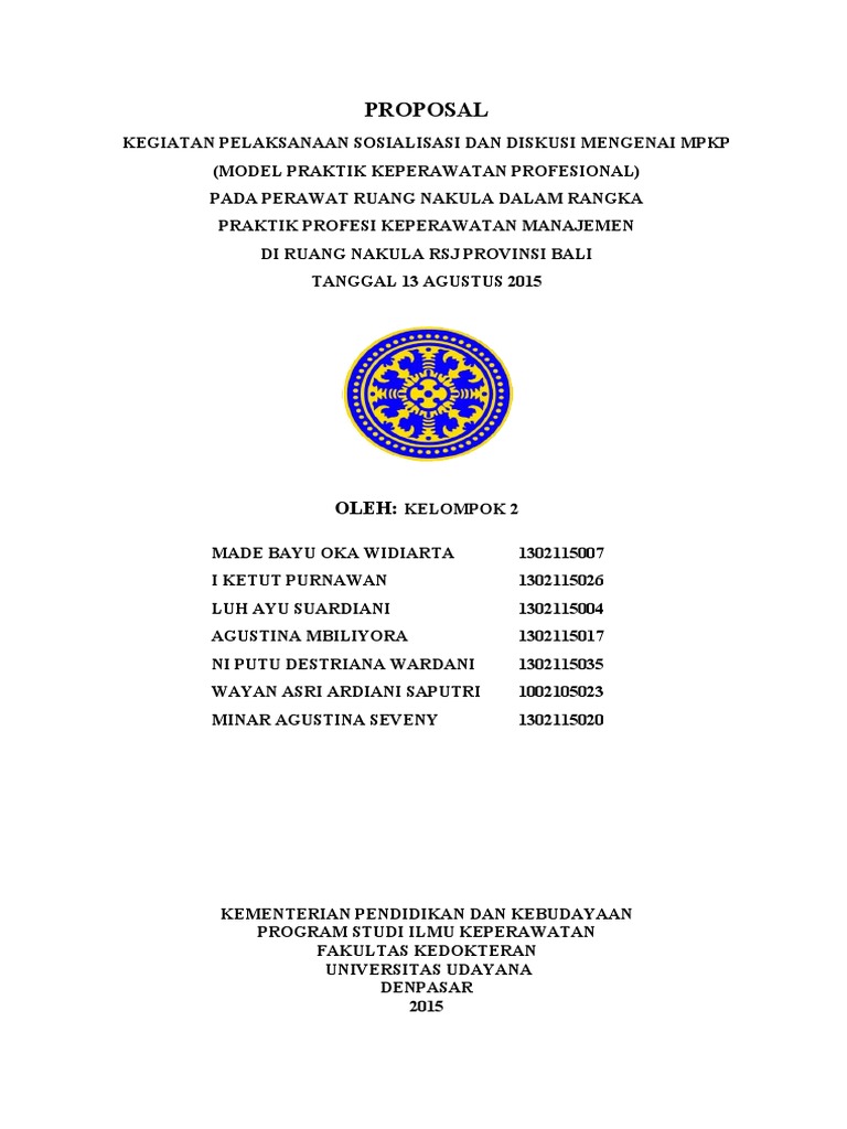 Mpkp 1 Dokumen Tips Proposal Sosialisasi Mpkp Edit Final Pdf