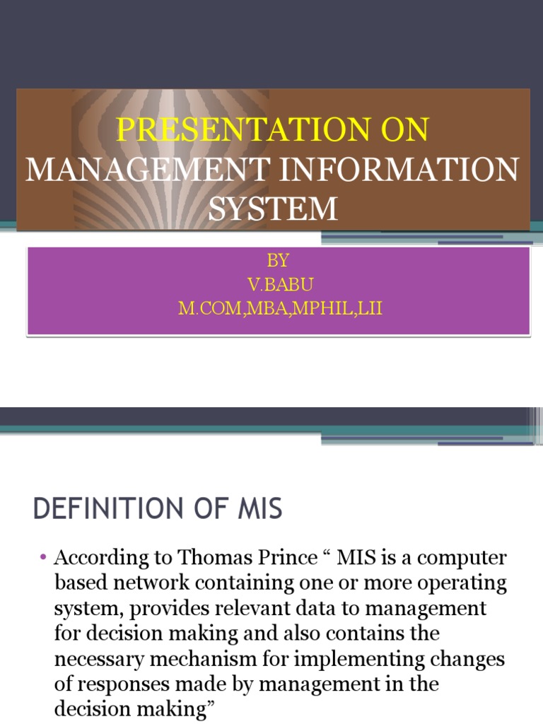 Management Information Systems Report | PDF | Management Information ...