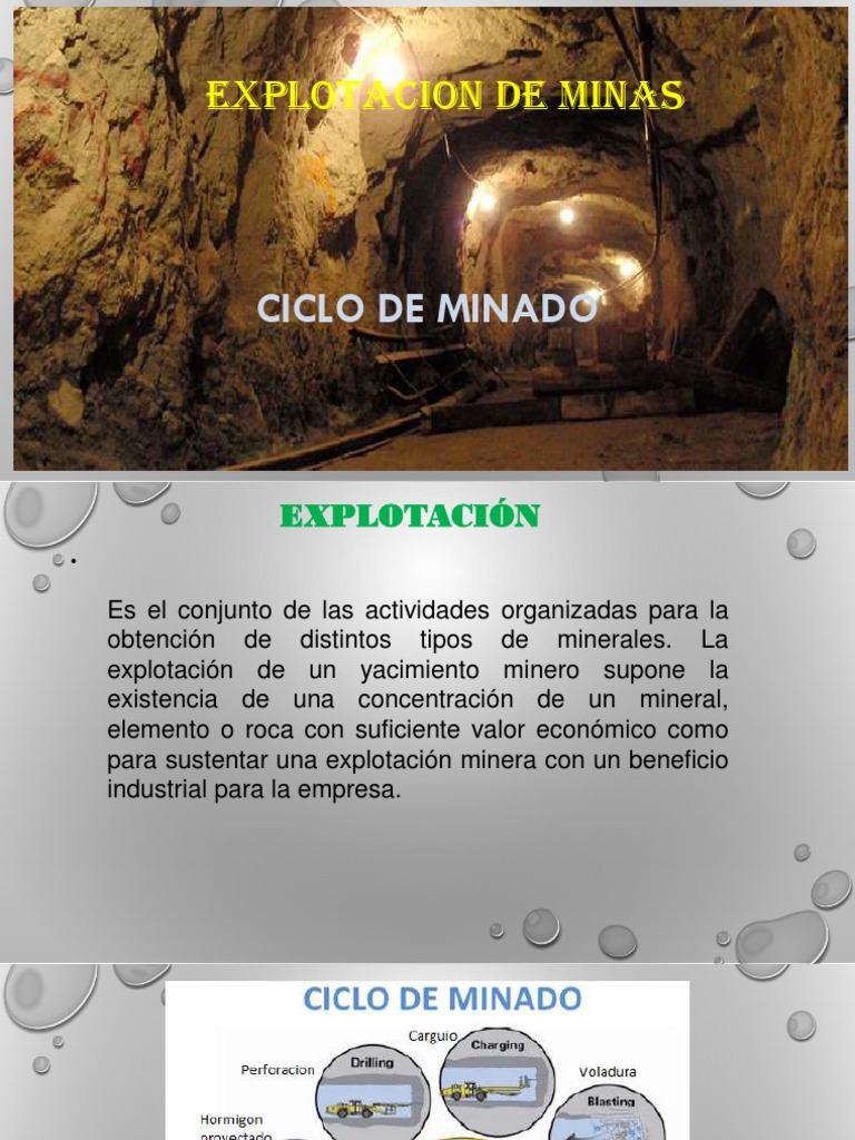 Ciclo de Minado | PDF | Minería | Naturaleza