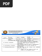 Math 5 Detailed Lesson Plan (Solid Figures) | PDF | Shape | Learning