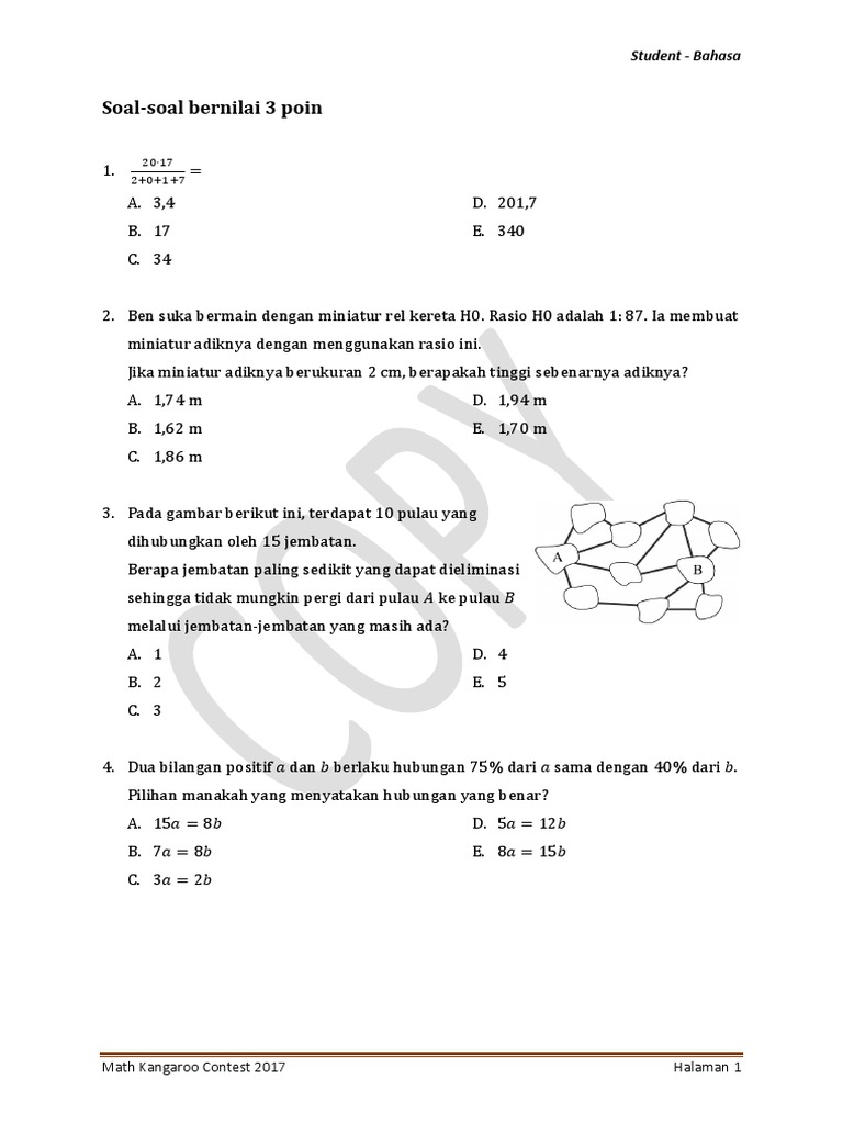 MKC 2017 Student - Bahasa | PDF