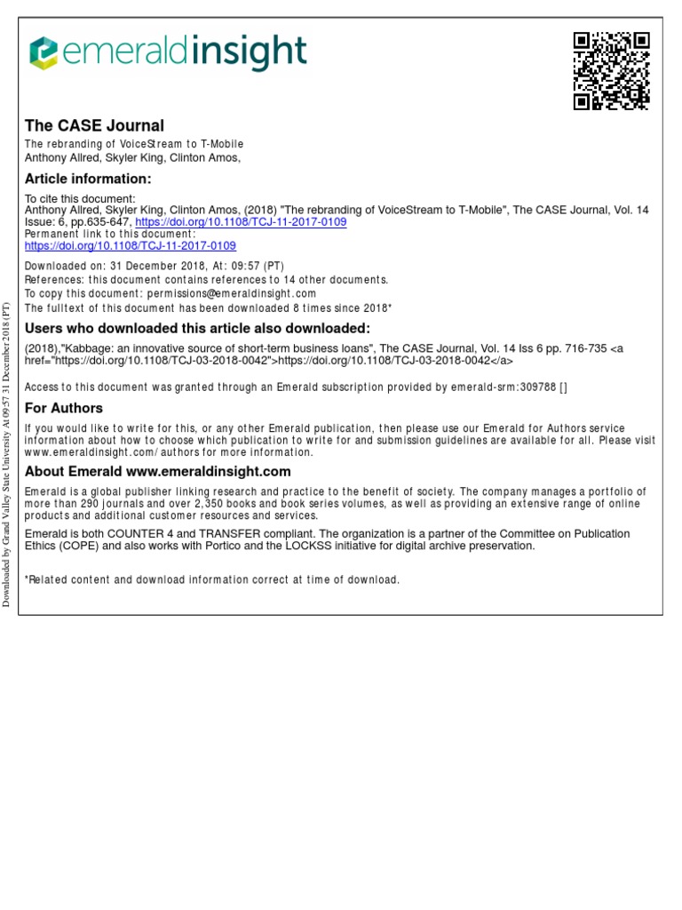 The Rebranding of VoiceStream | PDF | T Mobile Us | Brand