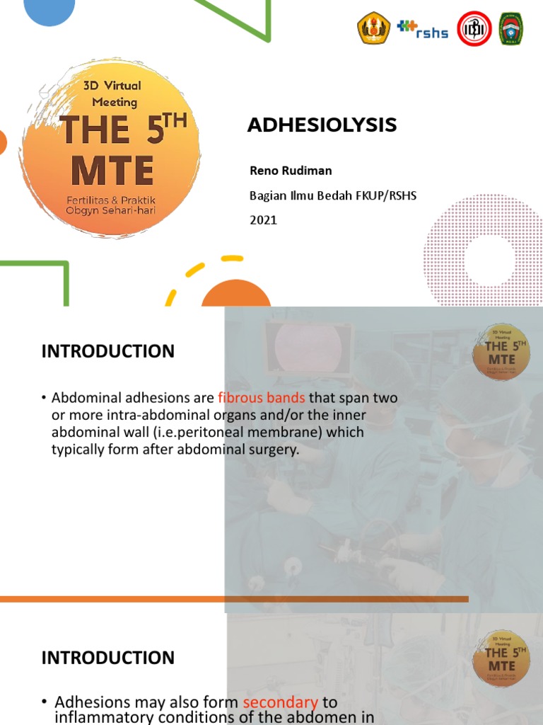 Adhesiolysis MTE Webinar 2021 | PDF | Constipation | Gastroenterology