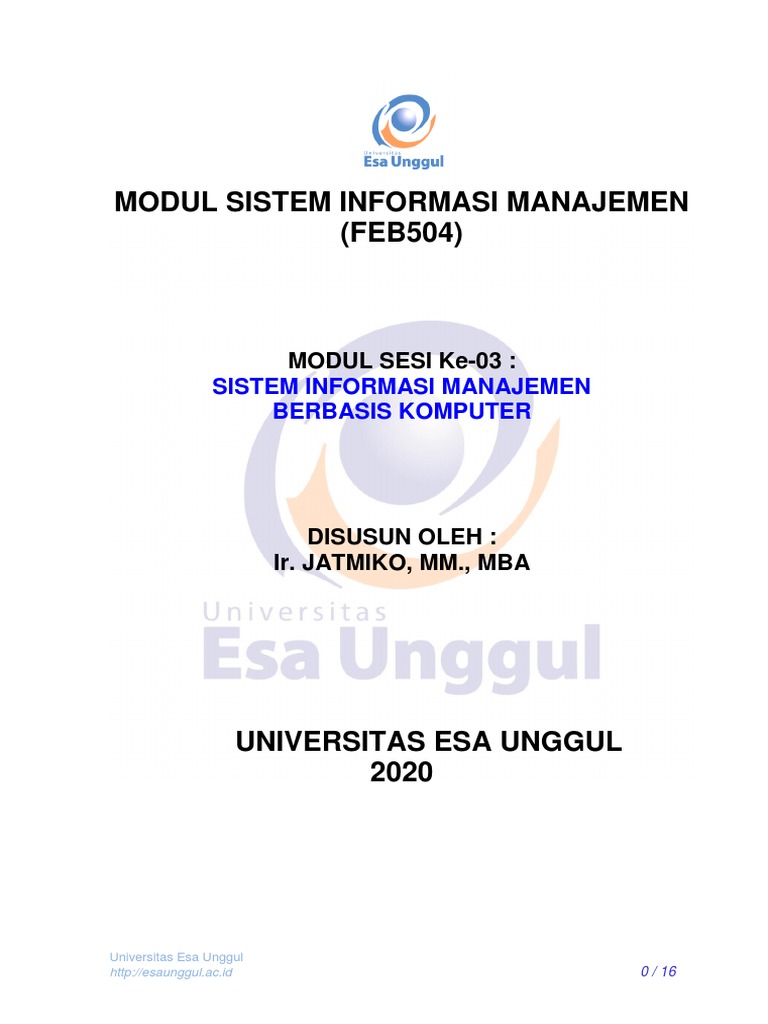 1c.modul SIM-03.SIM Berbasis Komputer | PDF | Bisnis | Teknologi & Rekayasa