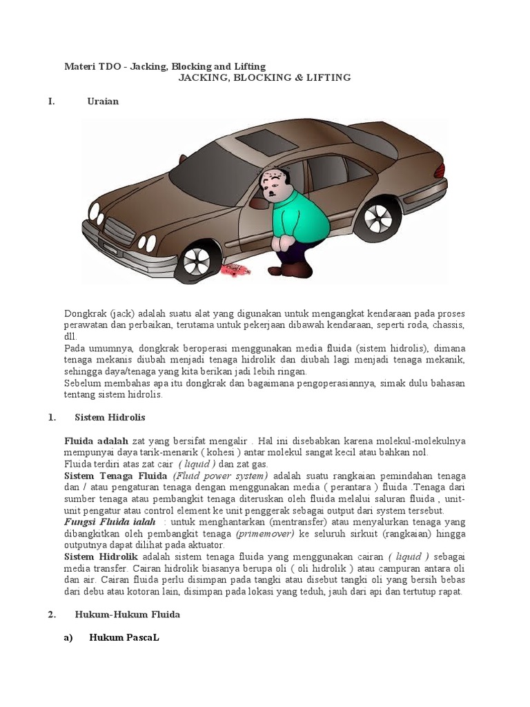 Materi TDO Jacking Blocking and Lifting | PDF