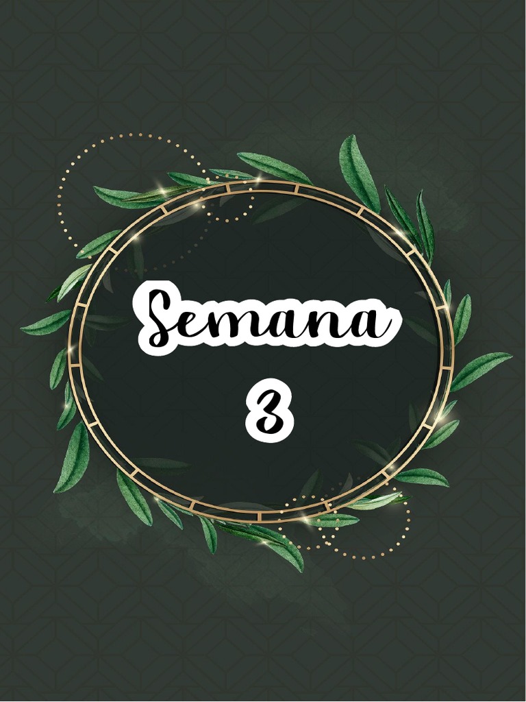 Carátula - Semana 3 | PDF