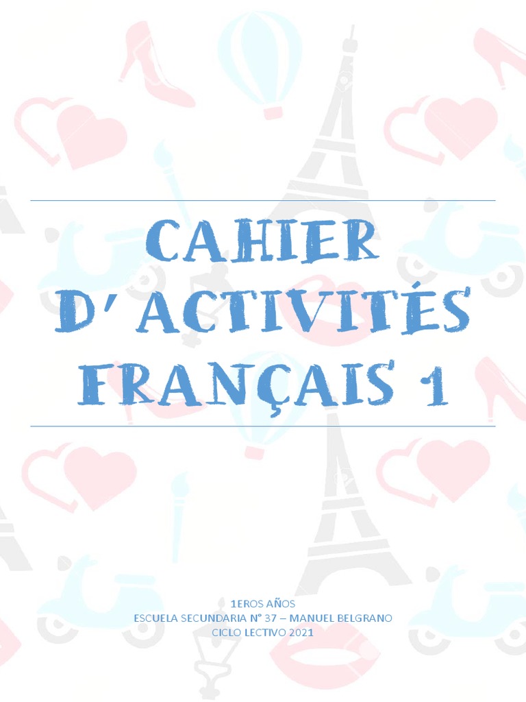 Cahier d'Activités Français 1 ESO | PDF