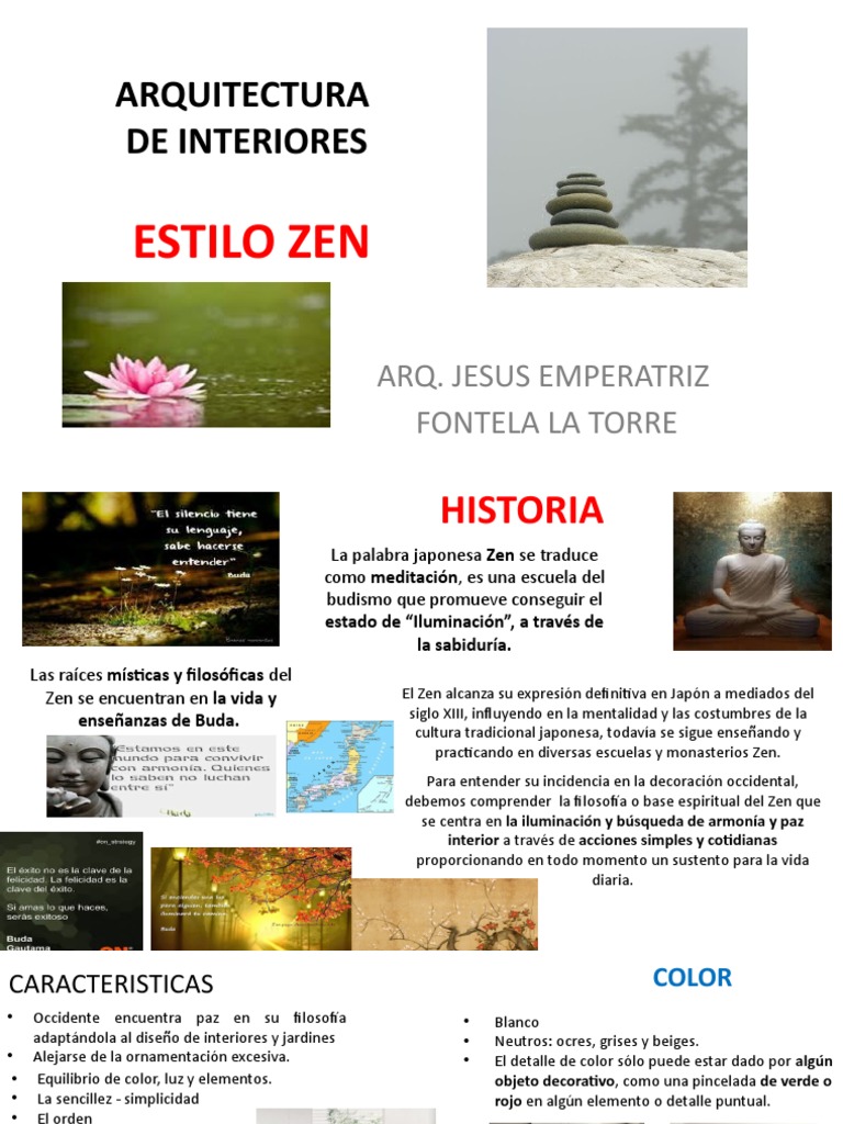 Estilo Zen en Diseño de Interiores | PDF | zen | Color
