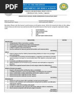 Work Immersion Evaluation Form | PDF | Change | Applied Psychology