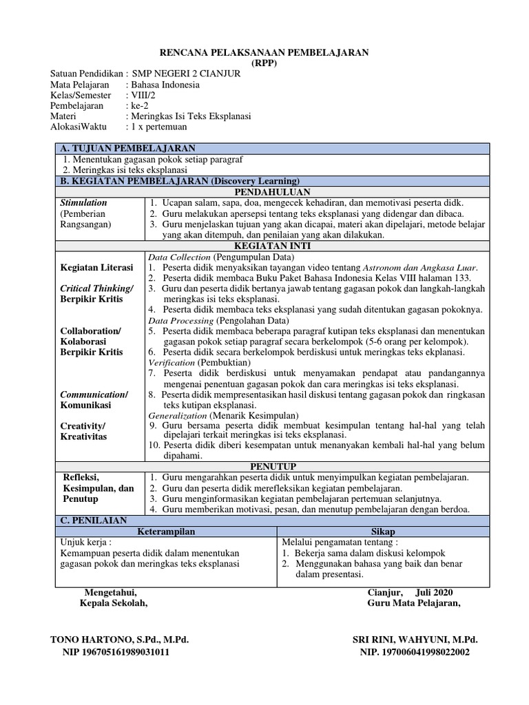 Meringkas Teks Eksplanasi Kelas VIII | PDF