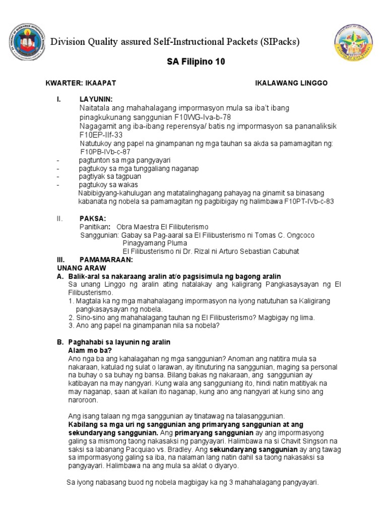 Fil. 10 Q4 WEEK 2 Edited | PDF